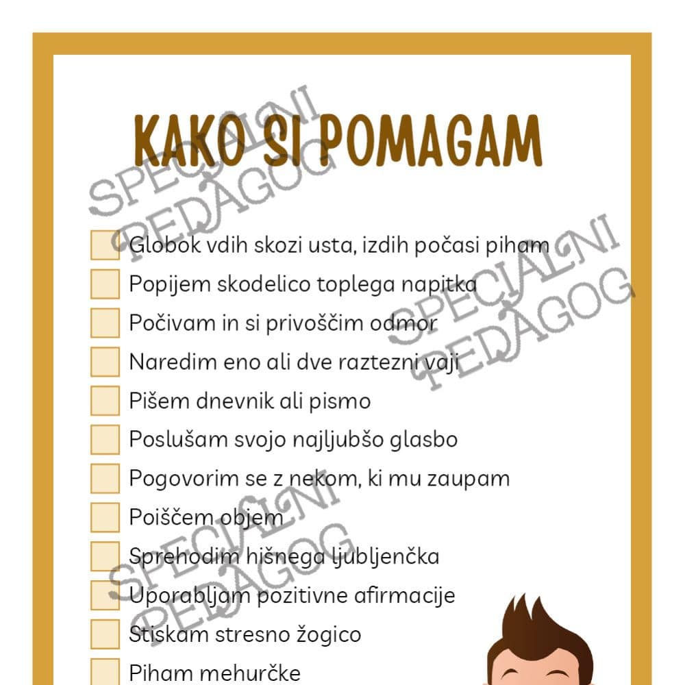 Kako si pomagam - Specialni pedagog